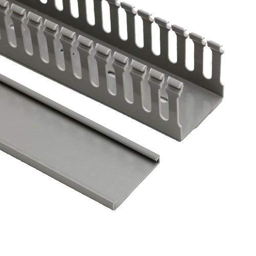 مجري مفتوح رصاصي PVC Slotted Cable Trunkings Akis Plastic - ElBedewy ...