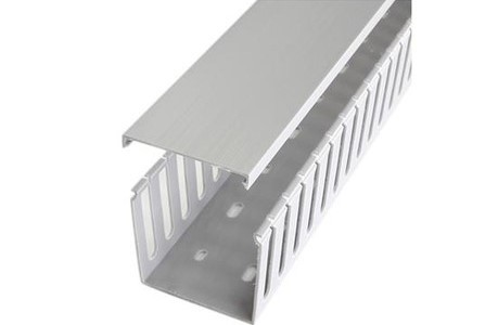 مجري مفتوح ابيض PVC Slotted Cable Trunkings Akis Plastic - ElBedewy For ...